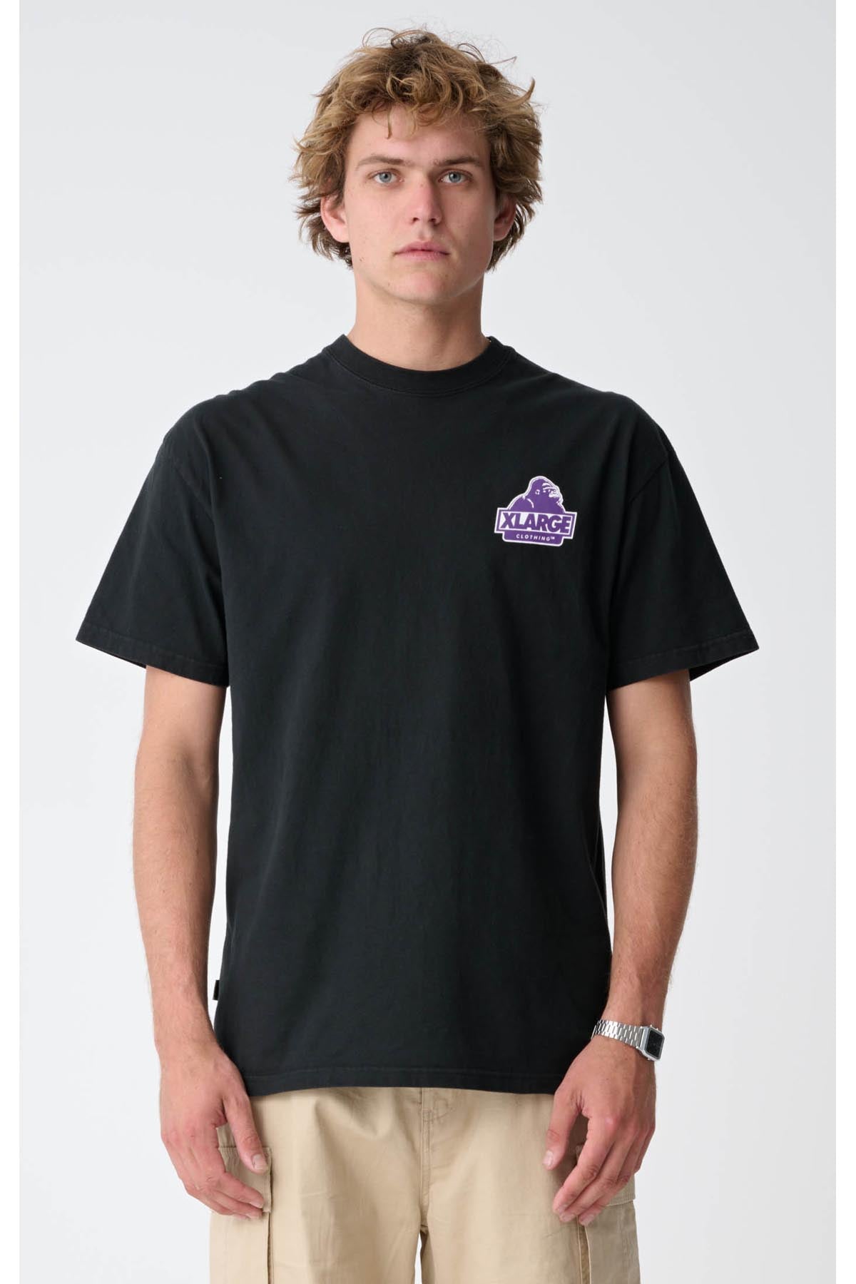 SLANTED SS TEE - Pigment Black | Xlarge AU – XLarge Brand