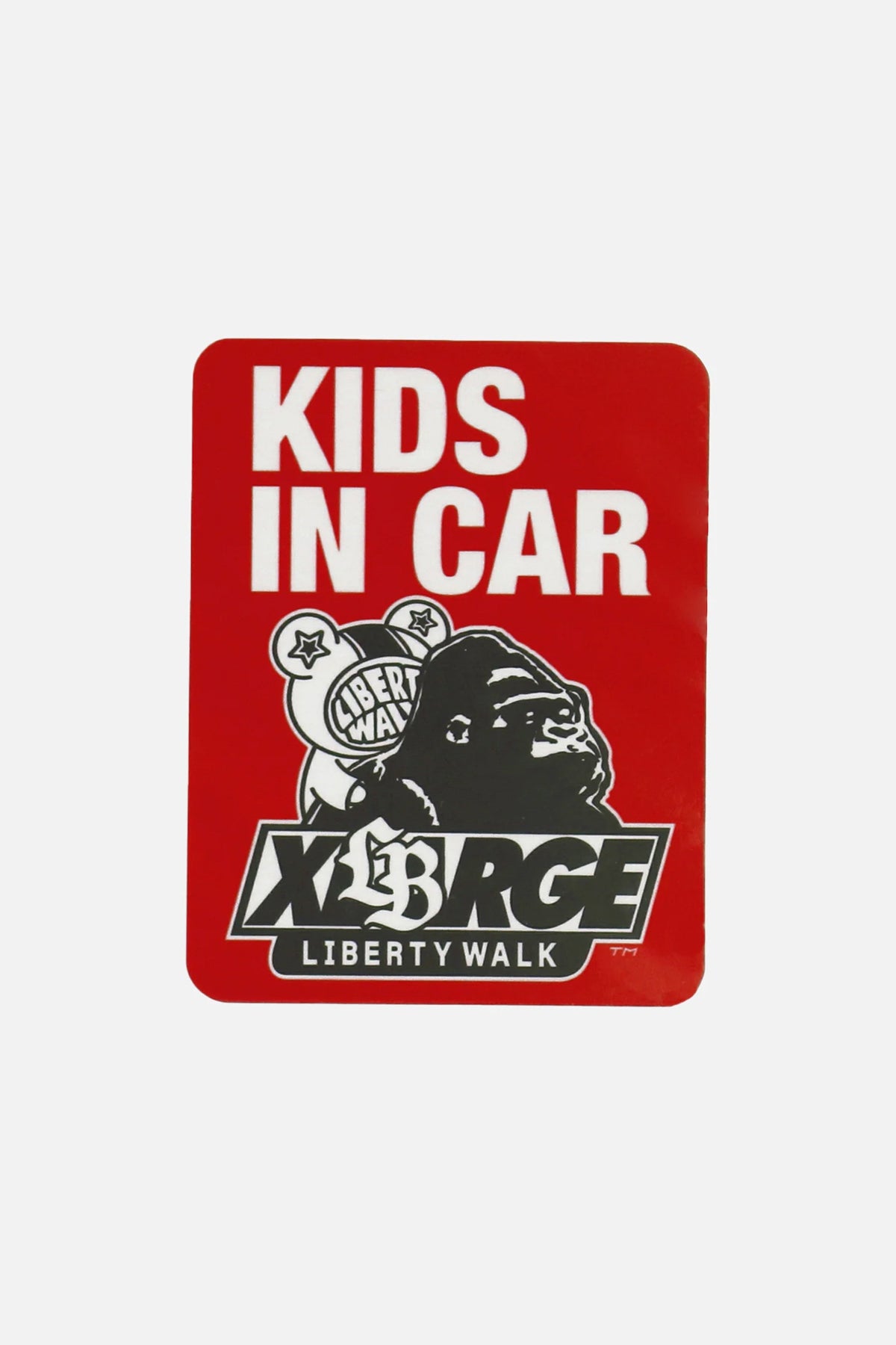 XLARGE x LIBERTY WALK STICKER - KIDS IN THE CAR RED | Xlarge AU ...